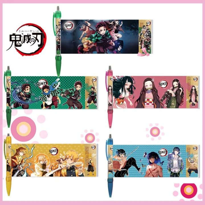 3PCS Demon Slayer Gel Pens Tanjirou Nezuko Zenitsu Inosuke Giyuu ...