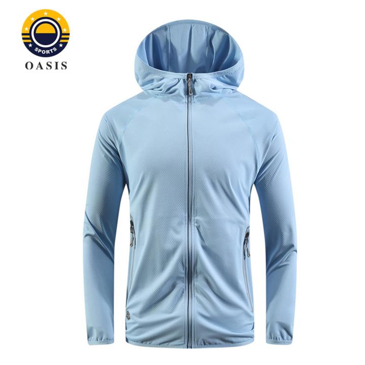 Oasis Men Coat Long S ve Sunscreen Quick Drying Outdoor Jacket | Daraz.lk