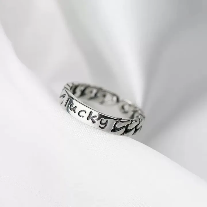 【Mega Sale】Niche Design Vintage Lucky Ring Women's Ins Cold Style ...
