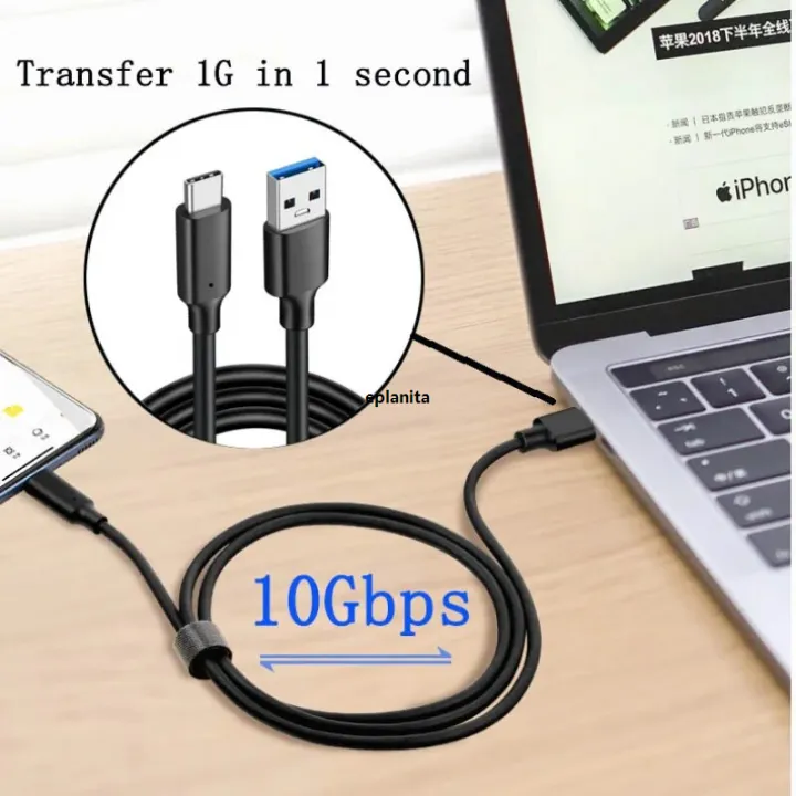 USB 3.2 to Type C Cable Data Transmission High Speed for Xiaomi Redmi ...