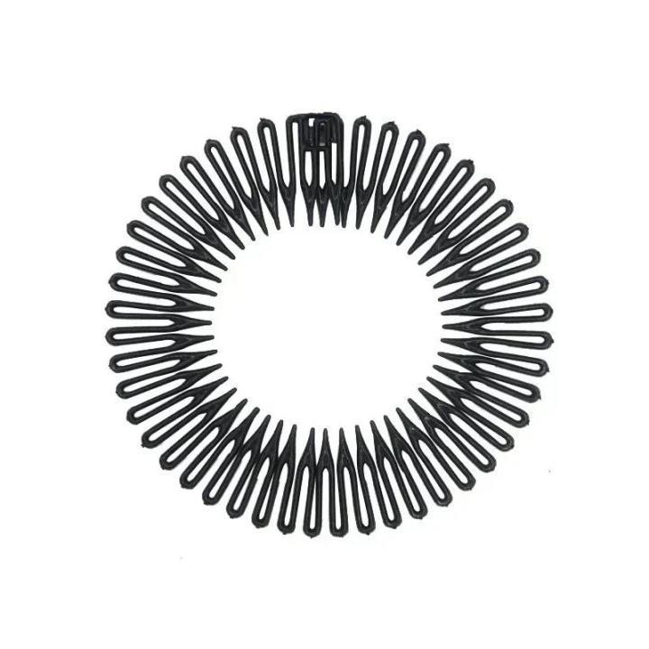 Plastic Full Circle Stretch Flexible Comb Teeth Headband Hair Hoop Band ...