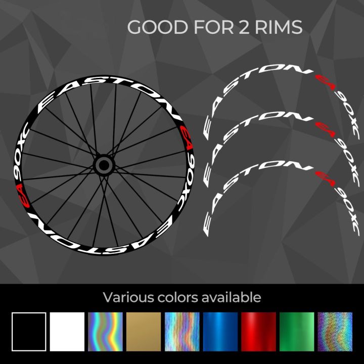 EASTON EA90XC | 26 | 27.5 | 29 | Wheel Rim Decal Stickers for Mountain ...