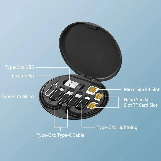 Cable , sim ,sd card , eject pin storage | Daraz.lk