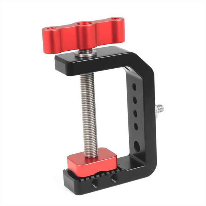 C Clamp Camera Desk Clamp C Type Strong Clamp Mount Stand with 1/4 3/8 ...