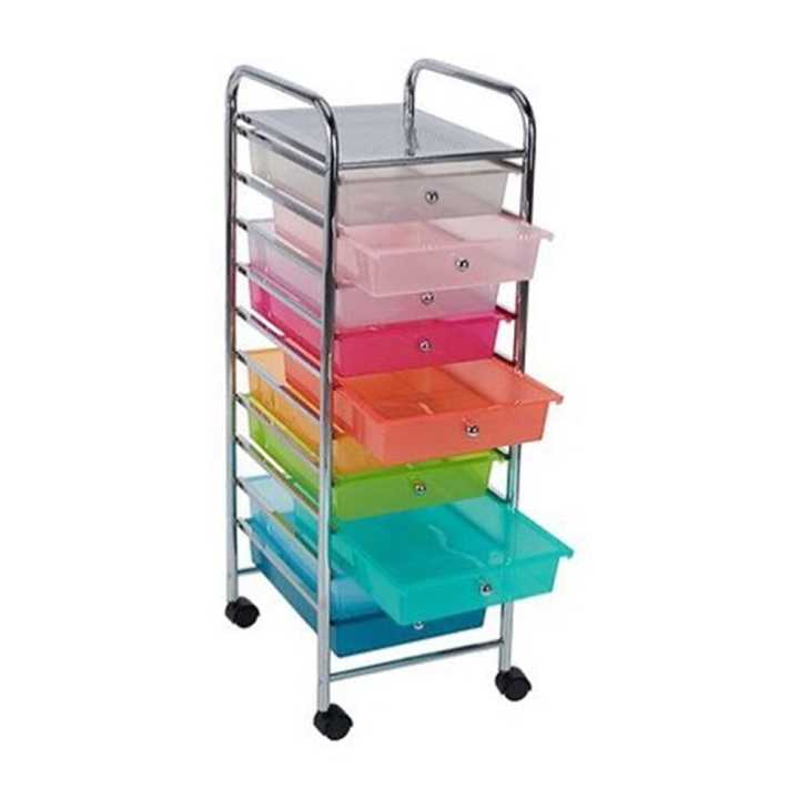 Beautiful Trolley Cart With Ten Colorful Drawers. | Daraz.lk