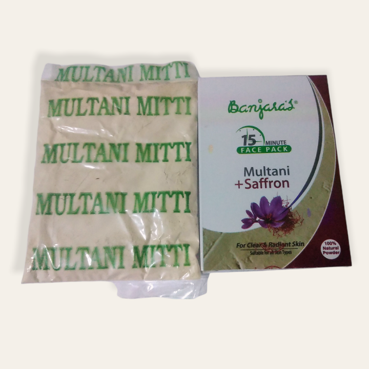 Banjara's 15 Minute Face Pack Powder Mutani With Saffron 100g | Daraz.lk