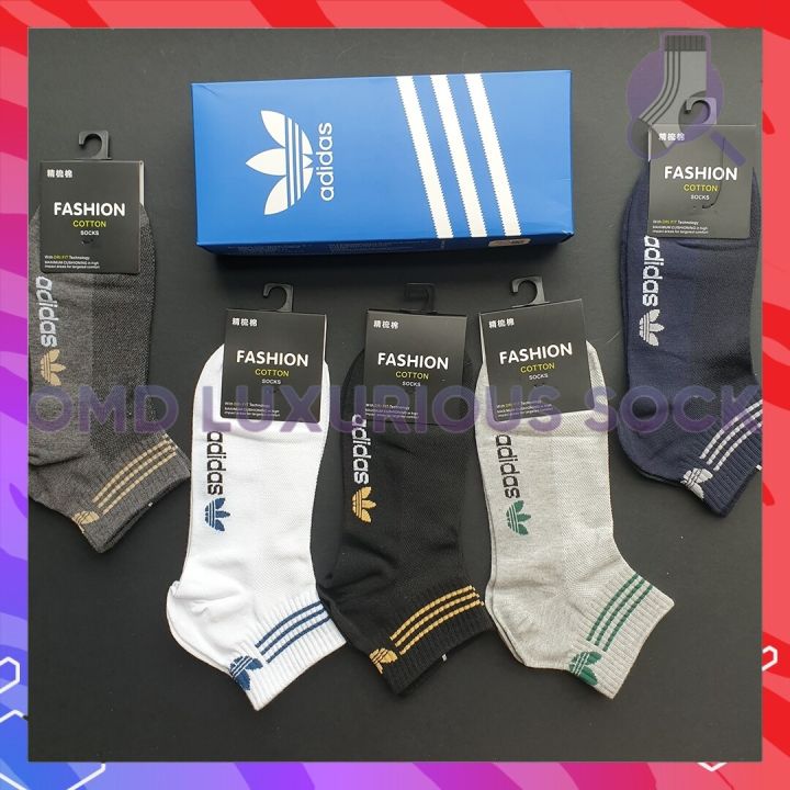 [5 Pairs] Stokin Adidas_ Flower Branded Fashion Running Sport Socks ...