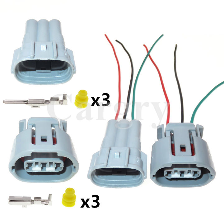 1 Set 3p Car Starter Cable Harness Connector 6189-0443 6188-0282 6189 ...