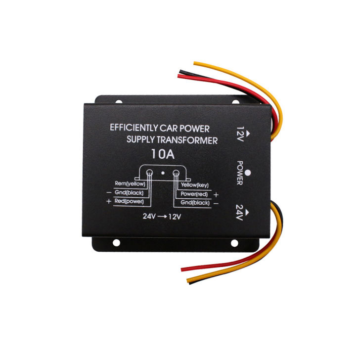 Car Power Supply Step-Down Transformer 24v To 12v Converter 10a 15a 20a ...
