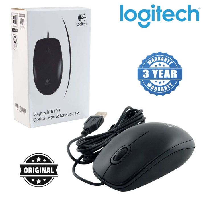 Logitech B100 USB Mouse - 3 Years Warranty | Daraz.lk