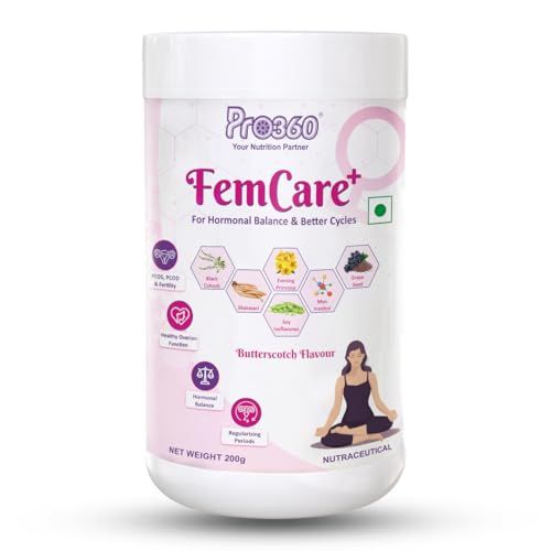 Pro360 FemCare+ PCOS PCOD Nutritional Supplement Powder for Hormonal ...