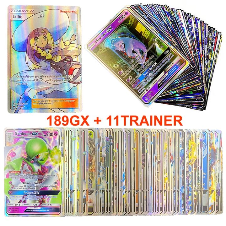 【Serendipity party】200Pcs Pokemon Shining Cards Box Game TAG TEAM EX ...