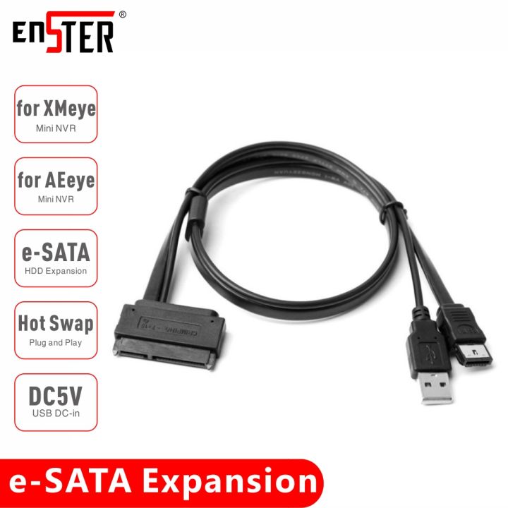 【SkinHorizon】ENSTER SATA to e-SATA Cable for XMeye Super Mini NVR AEEYE ...