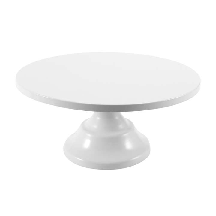 12 Inch Iron Round Cake Stand Plate Pedestal Dessert Holder-White ...