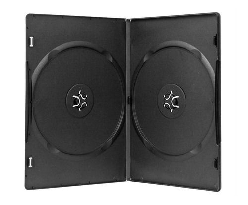 Double 2-Disc CD DVD Cases in 14mm Standard Thickness with Side-by-Side ...
