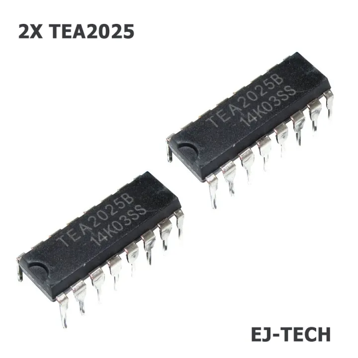 2PCS TEA2025 TEA 2025 Integrated circuit - Stereo Audio Amplifier IC ...