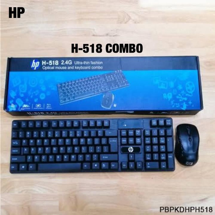 Hp H-518 Wireless Combo Keyboard & Mouse (Bang+Eng) | Daraz.lk