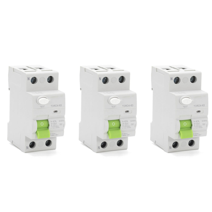 LKPCIGCXM 3X AC 2P 6KA RCCB RCD 230V Residual Current Circuit Breaker Differential Breaker ...