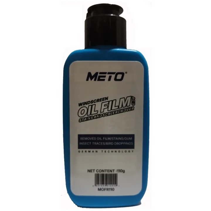 METO WINDSHIELD OIL FILM REMOVER 110G, CLEANS STAINS, GUM, INSECT TRACES, BIRD POOP | Daraz.lk