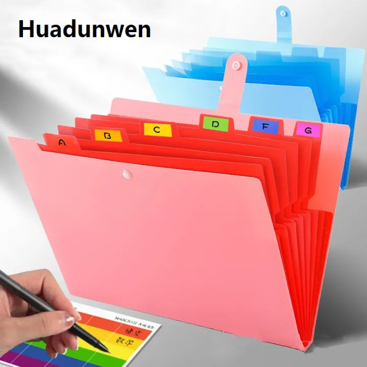 Huadunwen Plastics Expanding File Folder Large Capacity Fifty percent ...