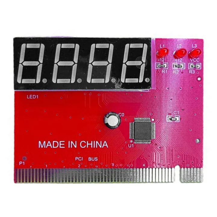 Sojhoop Computer PCI Test Card Motherboard LED 4-Digit Diagnostic ...