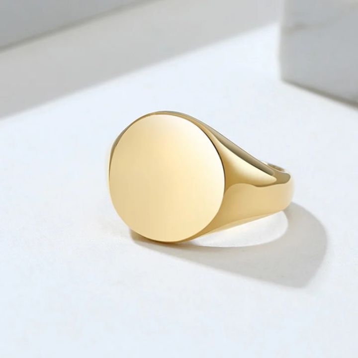 Vnox VIP Women's 12 Zodiac Horoscope Rings,Chunky Heavy Stamp Ring ...