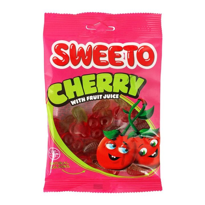 Sweeto Cherry Gummy Jelly Pouch, 80g | Daraz.lk