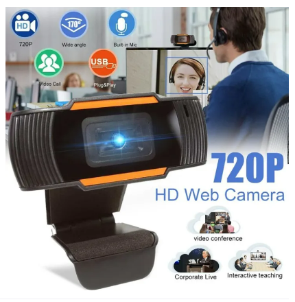 Web Camera 720P PC Camera USB HD Webcam Video Record with Microphone ...