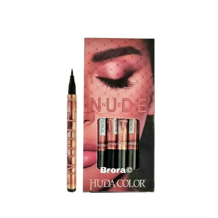 Huda Color Nude Water Proof Liquid Black Eyeliner Pen - 1 Pcs- First ...