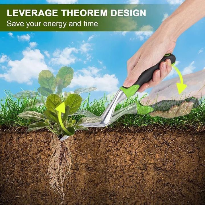 Portable Two-Pronged Fork Hand Weeder Tool with Ergonomic Handle ...