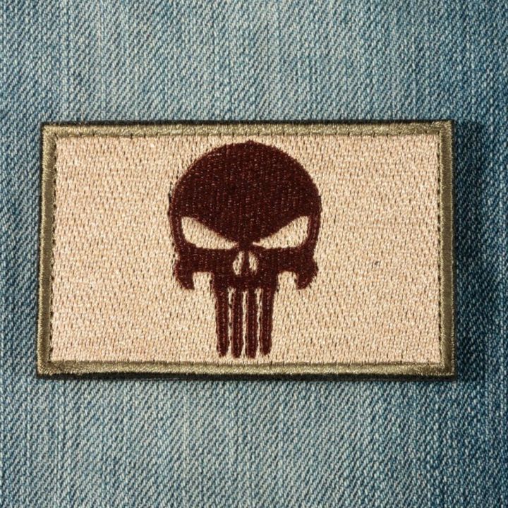 PUNISHER SKULL SWAT OPS ARMY MILITARY TACTICAL MORALE PATCH ARMY GREEN ...