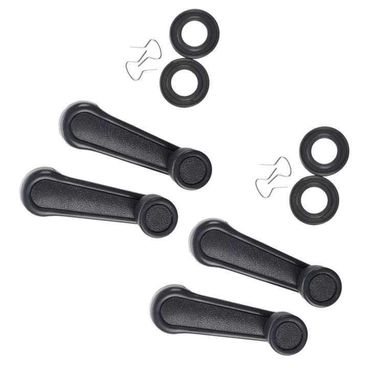 4 Pcs Gray Plastic Universal Car Window Winder Cranks Handle Lever ...