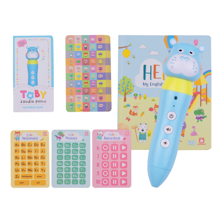 iQ House Cartoon Audio Pen Set Intelligent Reading Pen Early Education ...