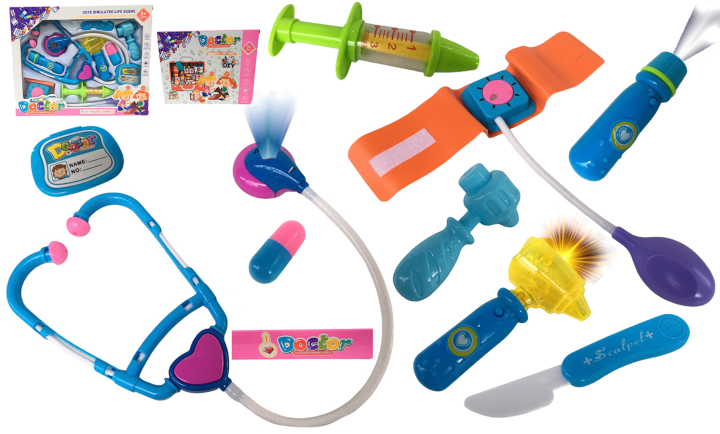 Doctor Kit With Electronic Stethoscope / 9 Pieces Medical Doctor's ...