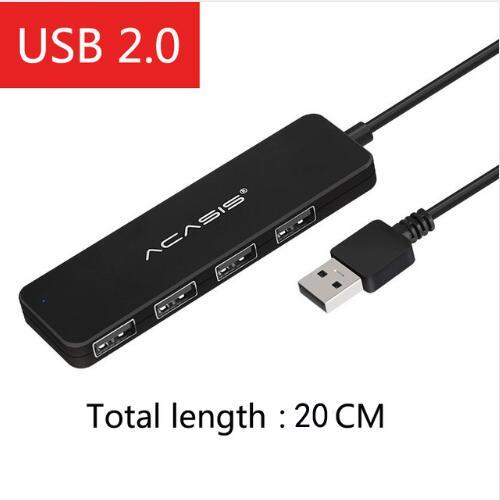 【EleganceWorld】Acasis USB 3.0 Hub 4 Port Multi USB Hub 2.0 with Power ...