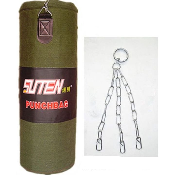 【New product Canvas Boxing Punching Bag MMA Empty Sandbag with Chain ...