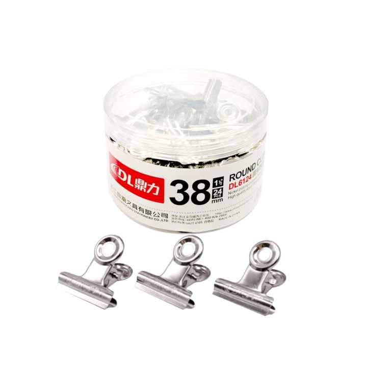 24Pcs Silver Paper Round Clip 38mm | Daraz.lk