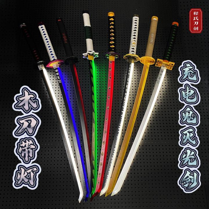 2024 Glowing knife charging Sauron Akushui One Piece Demon Slayer Blade ...