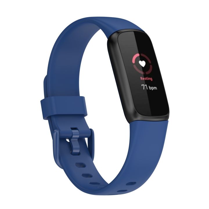 For Fitbit Luxe Silicone Color Buckle Watch Band, Size:S(White) | Daraz.lk