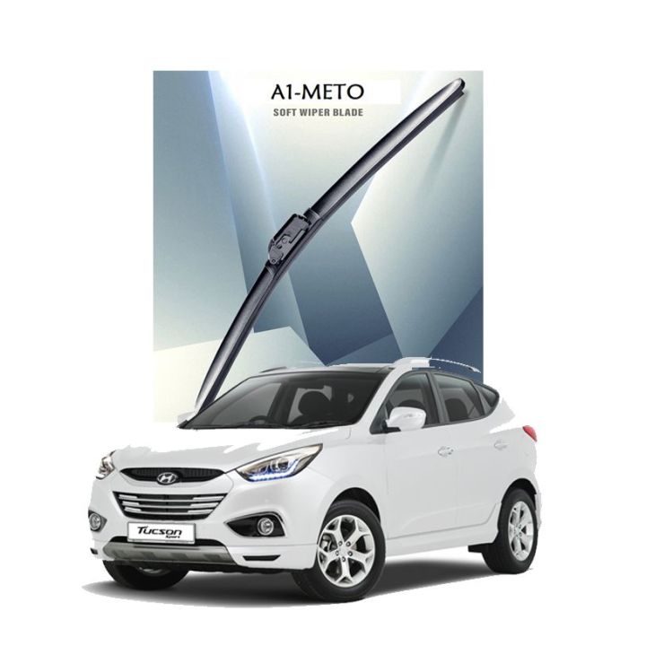 HYUNDAI TUCSON SILICONE WIPER BLADE, METO SOFT FRONT PAIR | Daraz.lk