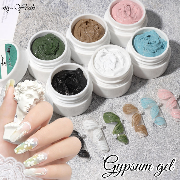 Myyeah 5g Engraved Drawing 3D Nail Plaster Effect Drawing Gypsum Gel UV ...