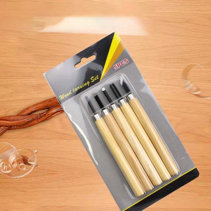 5pcs Hand Wood Carving Chisels Knife For Basic Woodcut Working DIY ...