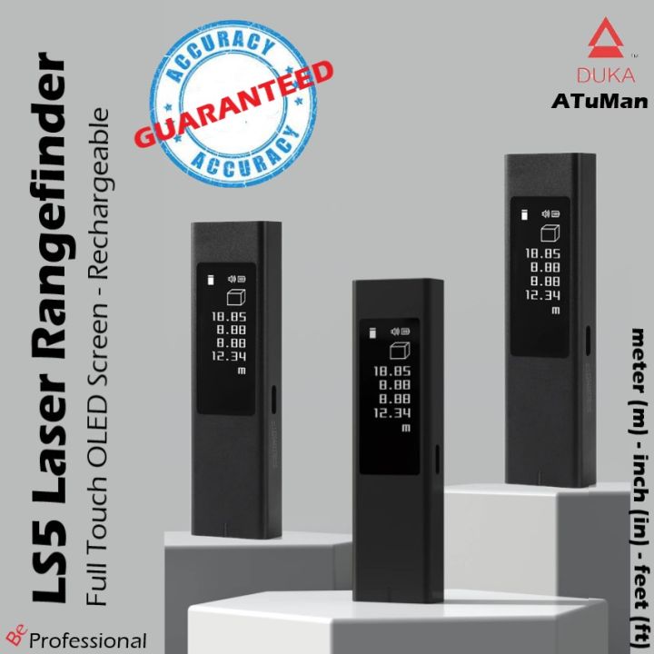 ATuMan LS5 Mini High Precision Laser Rangefinder OLED Touch Screen 40m ...