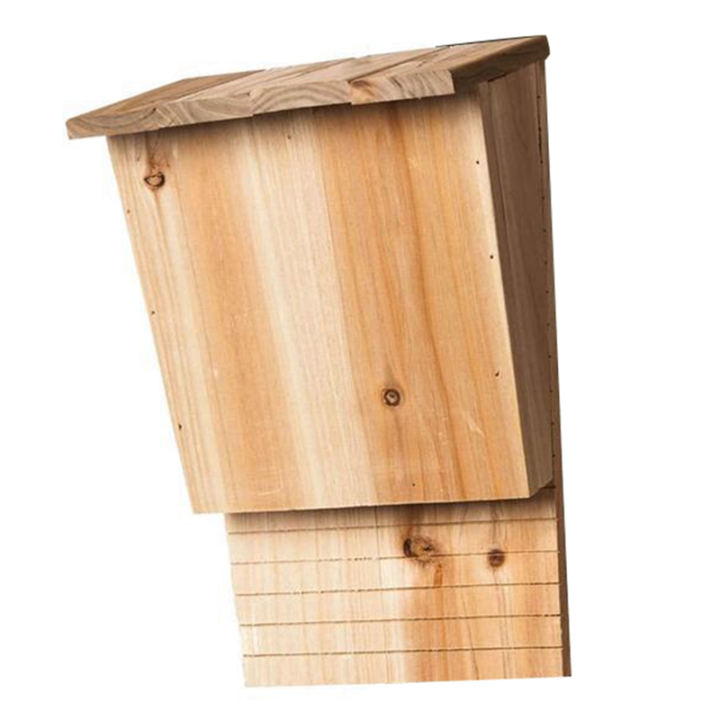 Outdoor Bat House Bat Habitat Box Wooden Decorative Bat Box Shelter ...