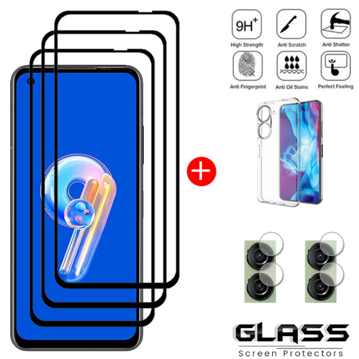 Full Glue Tempered Glass For Asus Zenfone 9 Screen Protector Glass For ...