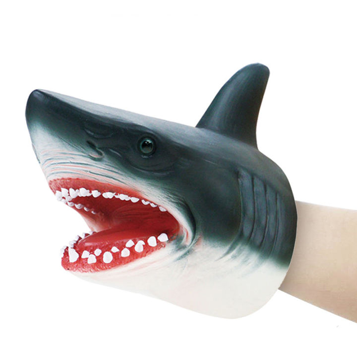 Shark Arm Glove Hand Puppet Toy Soft Rubber Shark Glove Interactive Toy ...