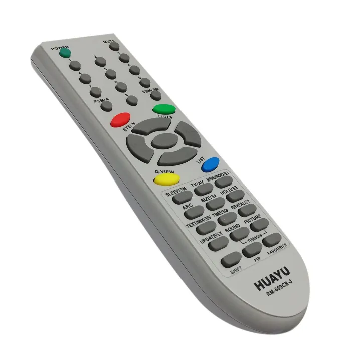 HUAYU RM-609CB-3 TV Remote - 105-210A/E/F/J/M - Gray | Daraz.lk