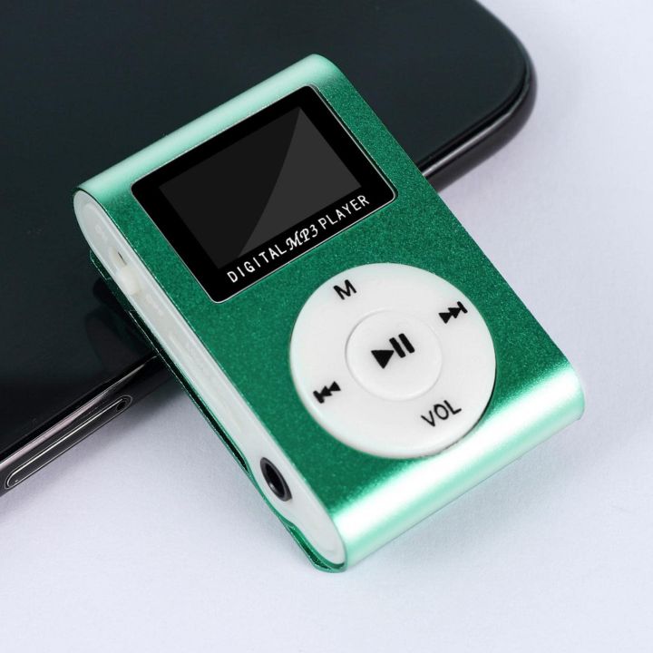 Mini Clip MP3 Player with LED Screen Support 32GB Micro TF/SD Card Slot ...