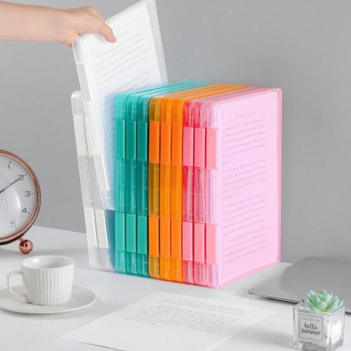 A4 Size File Box Lightweight Plastic Large Capacity Storage Case ...