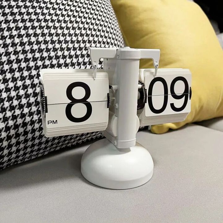 Retro Flip Digital Clock Mechanical Automatically Flip Down Page Table ...